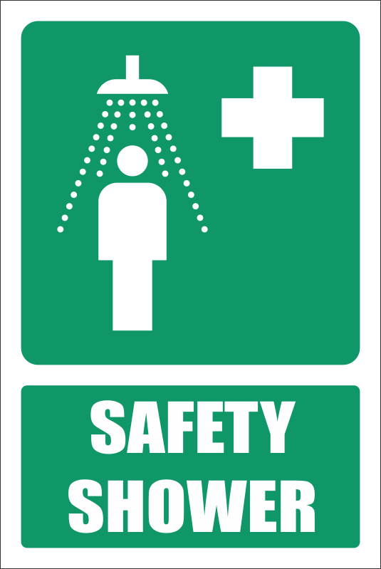 GA20E - Safety Shower Explanatory Sign | Safety Signs & Equipment