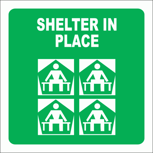 GA25 - Shelter In Place Sign | Safety Signs & Equipment