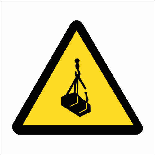WW8 - Suspended Loads Hazard Safety Sign | Safety Signs & Equipment