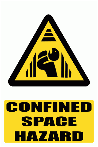 WW28E - Confined Space Hazard Explanatory Safety Sign | Safety Signs ...