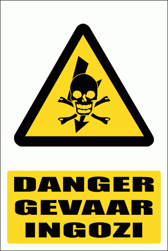 EL4 - Danger Electrical Shock Sign | Safety Signs & Equipment