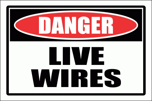 EL7 - Danger Live Wires Sign | Safety Signs & Equipment