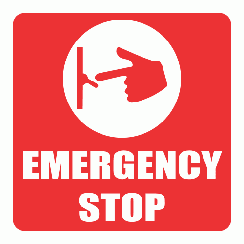 EL14 - Emergency Stop Sign | Safety Signs & Equipment