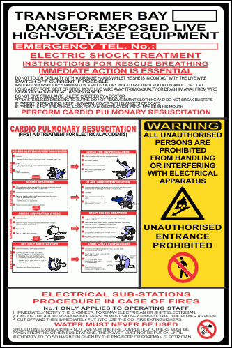 EL21 - Transformer Bay Sign | Safety Signs & Equipment