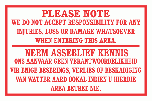 DI3 - Notice disclaimer Sign | Safety Signs & Equipment