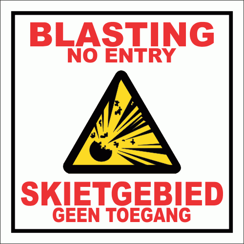 C1 - Blasting Sign | Safety Signs & Equipment