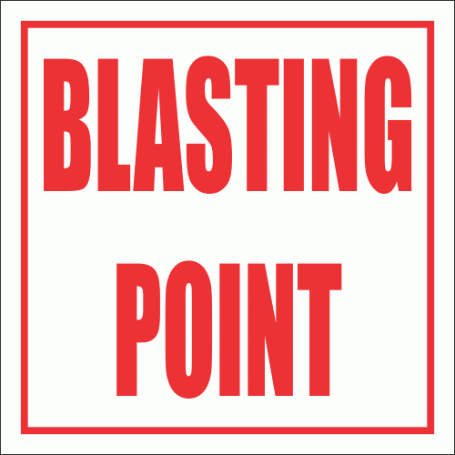 C5 - Blasting Point Sign | Safety Signs & Equipment
