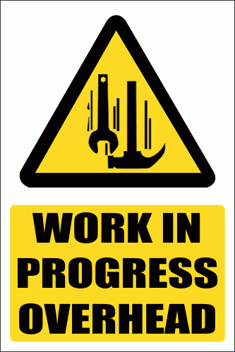C13 - Work In Progress Overhead Sign | Safety Signs & Equipment