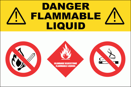GAS20 - Danger Flammable Liquids Sign | Safety Signs & Equipment