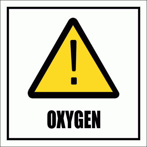 GAS23 - Oxygen Sign | Safety Signs & Equipment