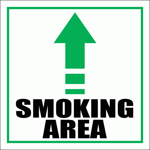 SM11 - Smoking Area Direction Sign | Safety Signs & Equipment