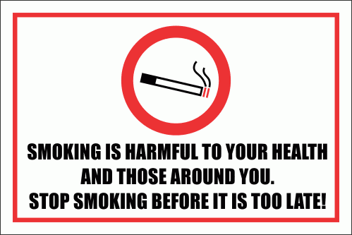 SM20 - Smoking Is Harmful Sign | Safety Signs & Equipment