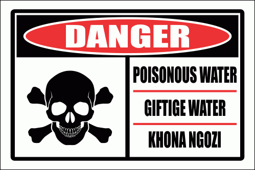 PO5 - Poisonous Water Sign | Safety Signs & Equipment