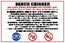 WF1 - Bench Grinder Sign | Safety Signs & Equipment