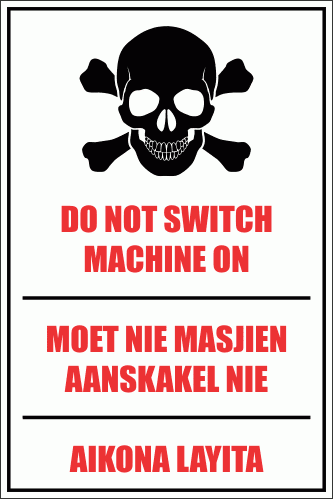 WF20 - Do Not Switch Machine On Sign | Safety Signs & Equipment
