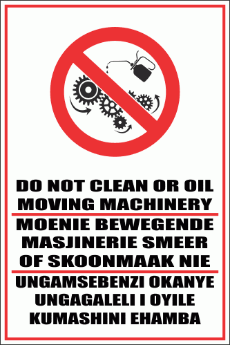 WF26 - Do Not Clean Sign | Safety Signs & Equipment