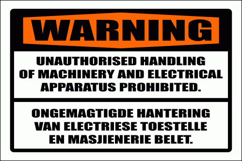 WF28 - Unauthorised Handling Sign | Safety Signs & Equipment