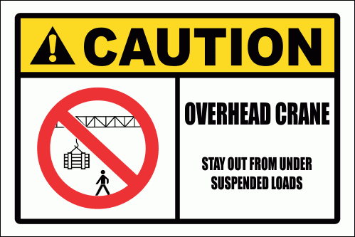 WF35 - Overhead Crane Sign | Safety Signs & Equipment