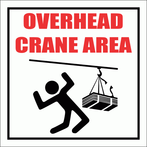 WF36 - Overhead Crane Area Sign | Safety Signs & Equipment
