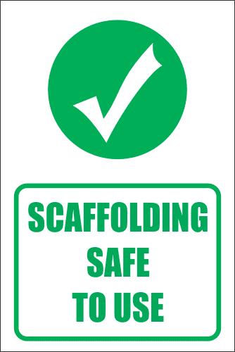 SC3 - Scaffolding Safe Sign | Safety Signs & Equipment
