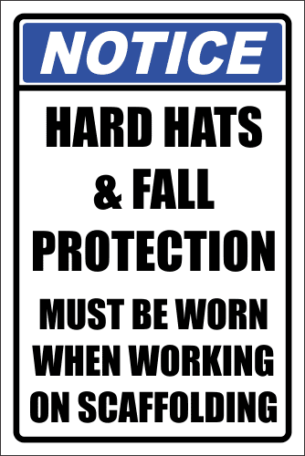 SC8 - Scaffolding Notice Sign | Safety Signs & Equipment