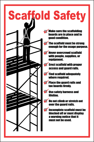 SC12 - Scaffold Safety Sign | Safety Signs & Equipment