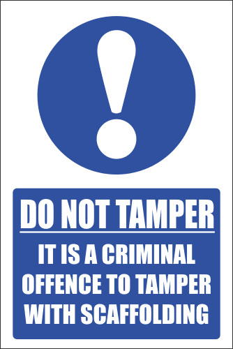 SC14 - Do Not Tamper Sign | Safety Signs & Equipment