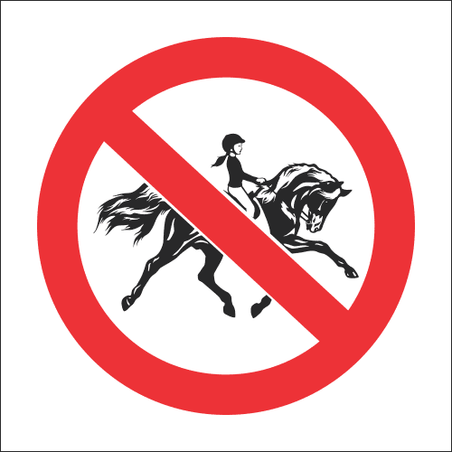 PR10 - No Horse Riding Sign | Safety Signs & Equipment