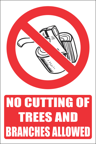 PR17E - No Firewood Explanatory Sign | Safety Signs & Equipment