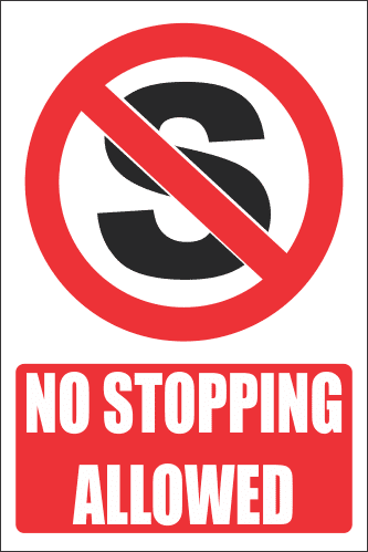 PR30E - No Stopping Explanatory Sign | Safety Signs & Equipment