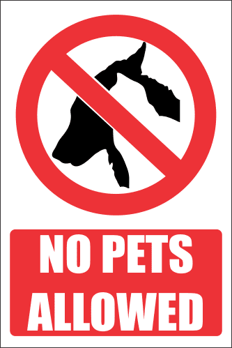 PR32E - No Pets Explanatory Sign | Safety Signs & Equipment