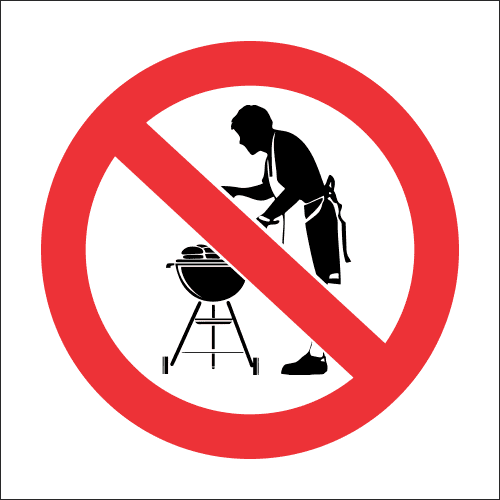 PR34 - No Braaing Sign | Safety Signs & Equipment