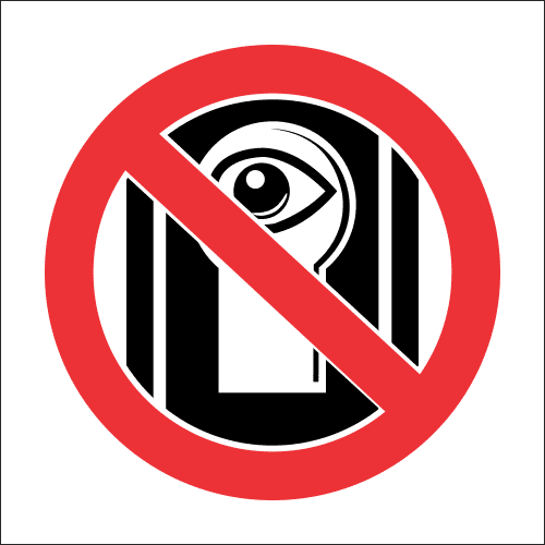 PR36 - No Peeking Sign | Safety Signs & Equipment
