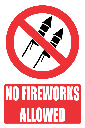 PR41 - No Fireworks Sign | Safety Signs & Equipment