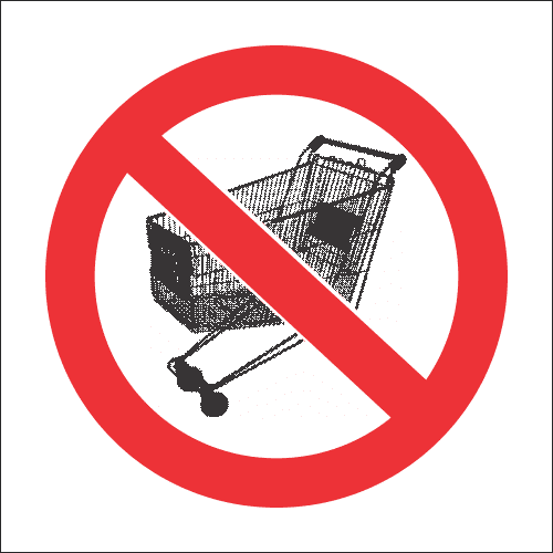 PR44 - No Trolley Sign | Safety Signs & Equipment