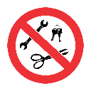 PR47E - No Metal Objects Explanatory Sign | Safety Signs & Equipment