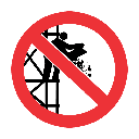 SC21 - Climbing Of Scaffold Prohibited Sign | Safety Signs & Equipment