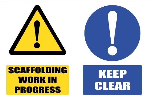 SC27 - Scaffolding Work In Progress Sign | Safety Signs & Equipment
