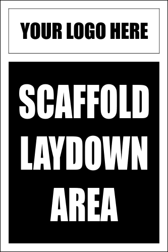 SC28 - Scaffold Laydown Area Sign | Safety Signs & Equipment