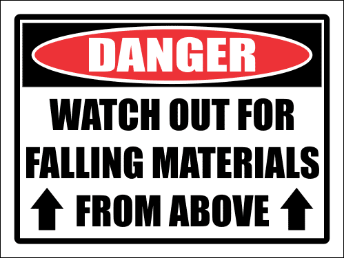 SC35 - Danger Watch Out Above Sign | Safety Signs & Equipment