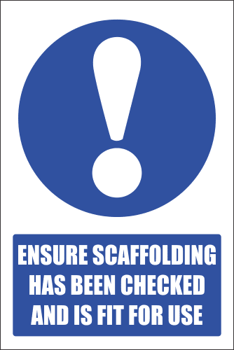 SC37 -Scaffold Has Been Checked Sign | Safety Signs & Equipment