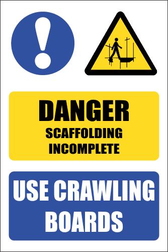 SC38 - Use Crawling Boards Sign | Safety Signs & Equipment