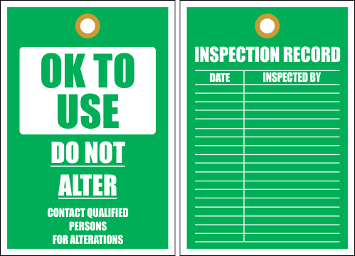STS3 - Scaffold Ok To Use Tag | Safety Signs & Equipment