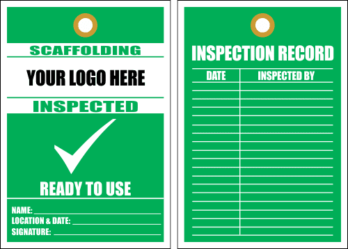STS15 - Scaffolding Inspected Tag | Safety Signs & Equipment