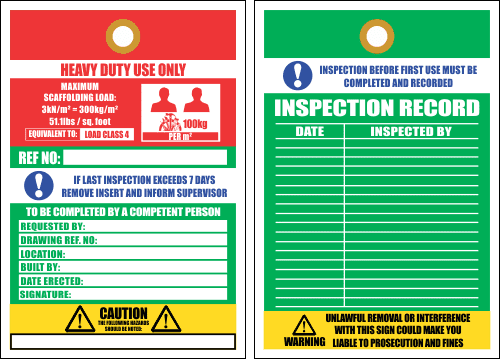 STS19 - Heavy Duty Use Tag | Safety Signs & Equipment