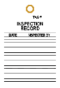 STI3 - Scaffold Inspection Record Tag | Safety Signs & Equipment