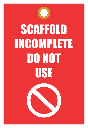 STU5 - Danger Keep Off Scaffold Tag | Safety Signs & Equipment