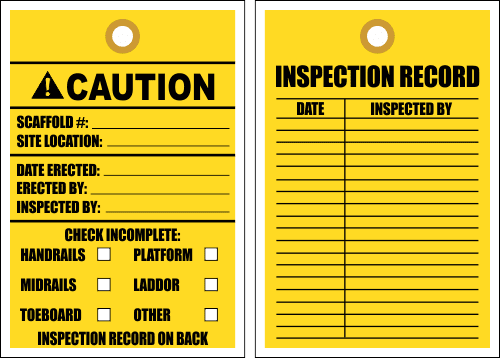 STC4 - Caution Check Incomplete Tag | Safety Signs & Equipment