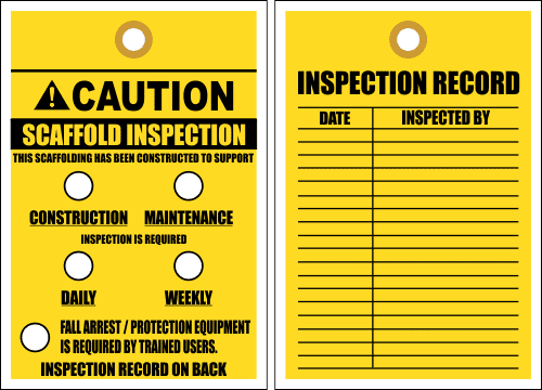 STC13 - Scaffold Inspection Tag | Safety Signs & Equipment