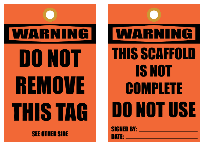 STC16 - Warning Do Not Remove Tag | Safety Signs & Equipment